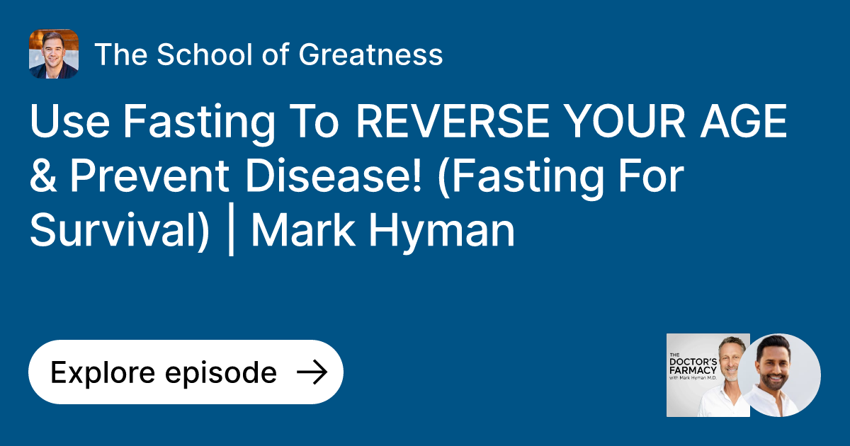 Episode: Use Fasting To REVERSE YOUR AGE & Prevent Disease! (Fasting ...