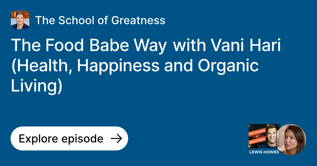 Episode: The Food Babe Way with Vani Hari (Health, Happiness and ...